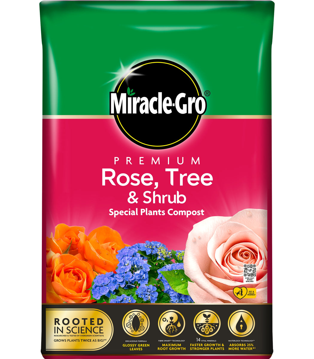 Miracle Gro rose tree and shrub compost 40L – Simpsons Garden Centre